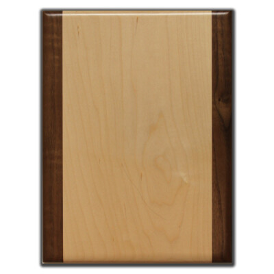 Maple & Walnut Engraved Wooden Plaque - In A Flash Laser